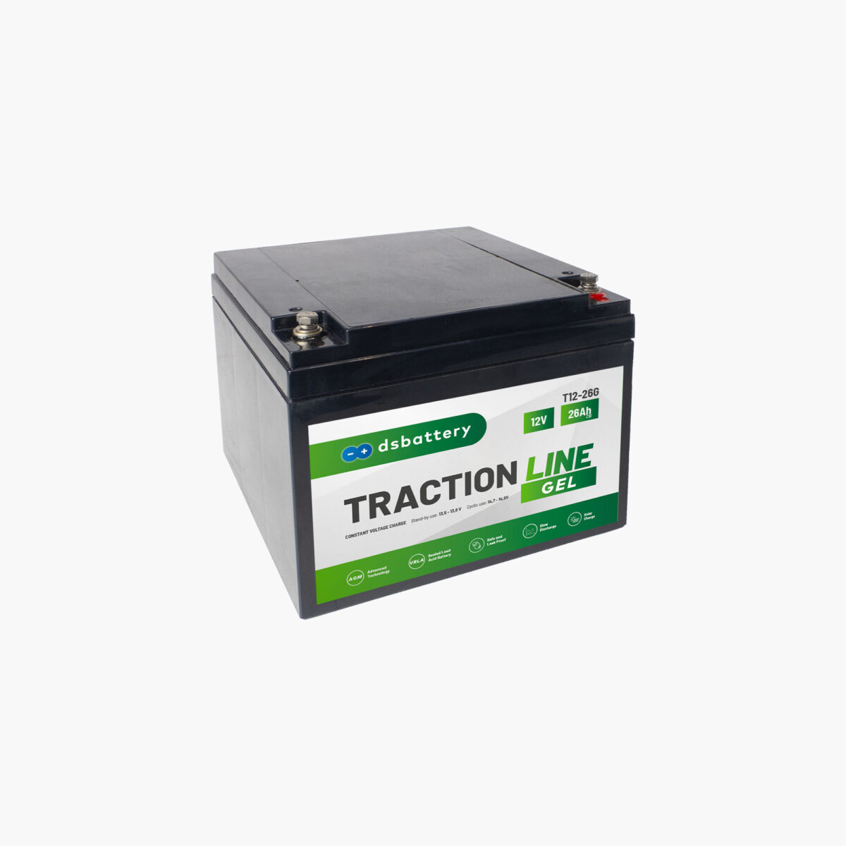 Batteria Trazione Leggera GEL 12V 26Ah Traction Line – DS Battery